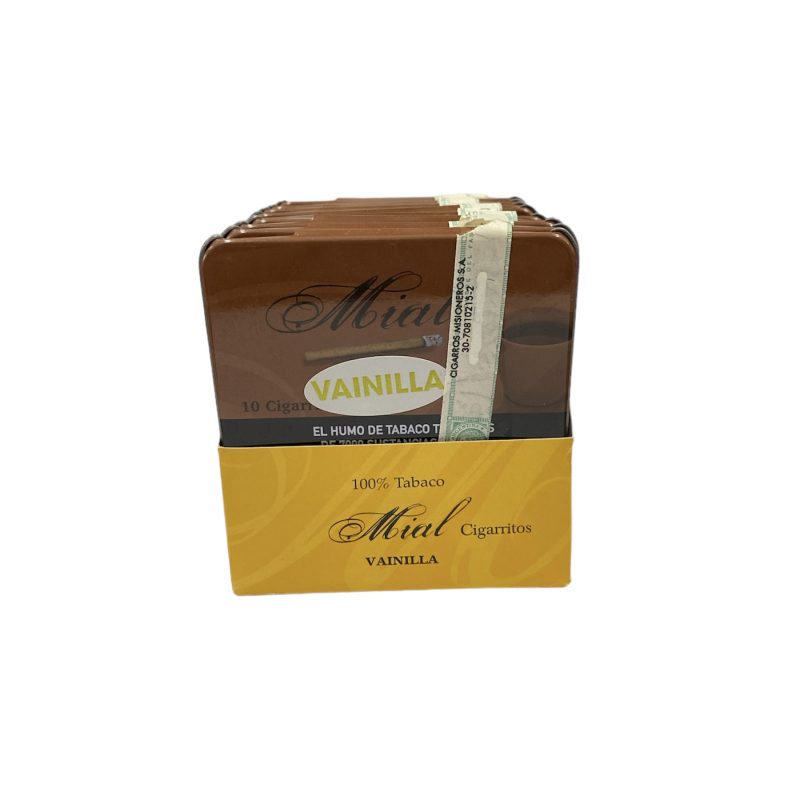 CIGARROS MIAL LATA VAINILA X 10 U. – TABACOSWEB