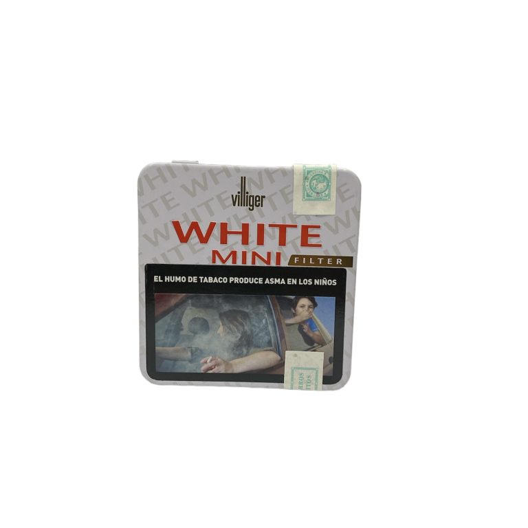 CIGARROS VILLIGER WHITE MINI FILTER LATA X 20 U. – TABACOSWEB